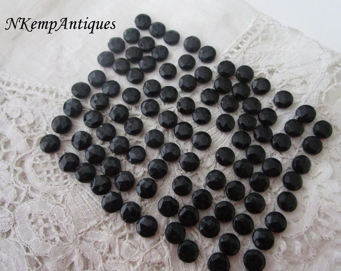 Antique French Jet Beads 1900 X 100 - Etsy