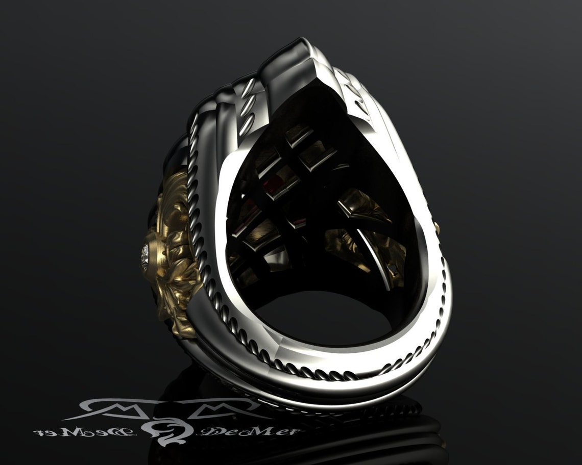 Enormous Ladies Power Ring. the Opia Femme by Demer Jewelry. 14kt ...
