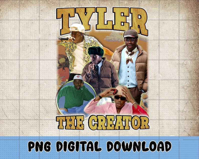 Vintage Tyler the Creator Png, Tyler the Creator Rap Singer Digital ...