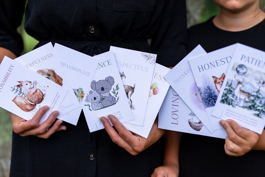 Character Cards, Classroom, Homeschool, Chores, Education - Etsy