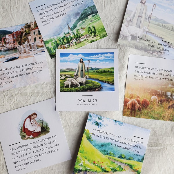 Scripture Memory Cards for Kids - Etsy
