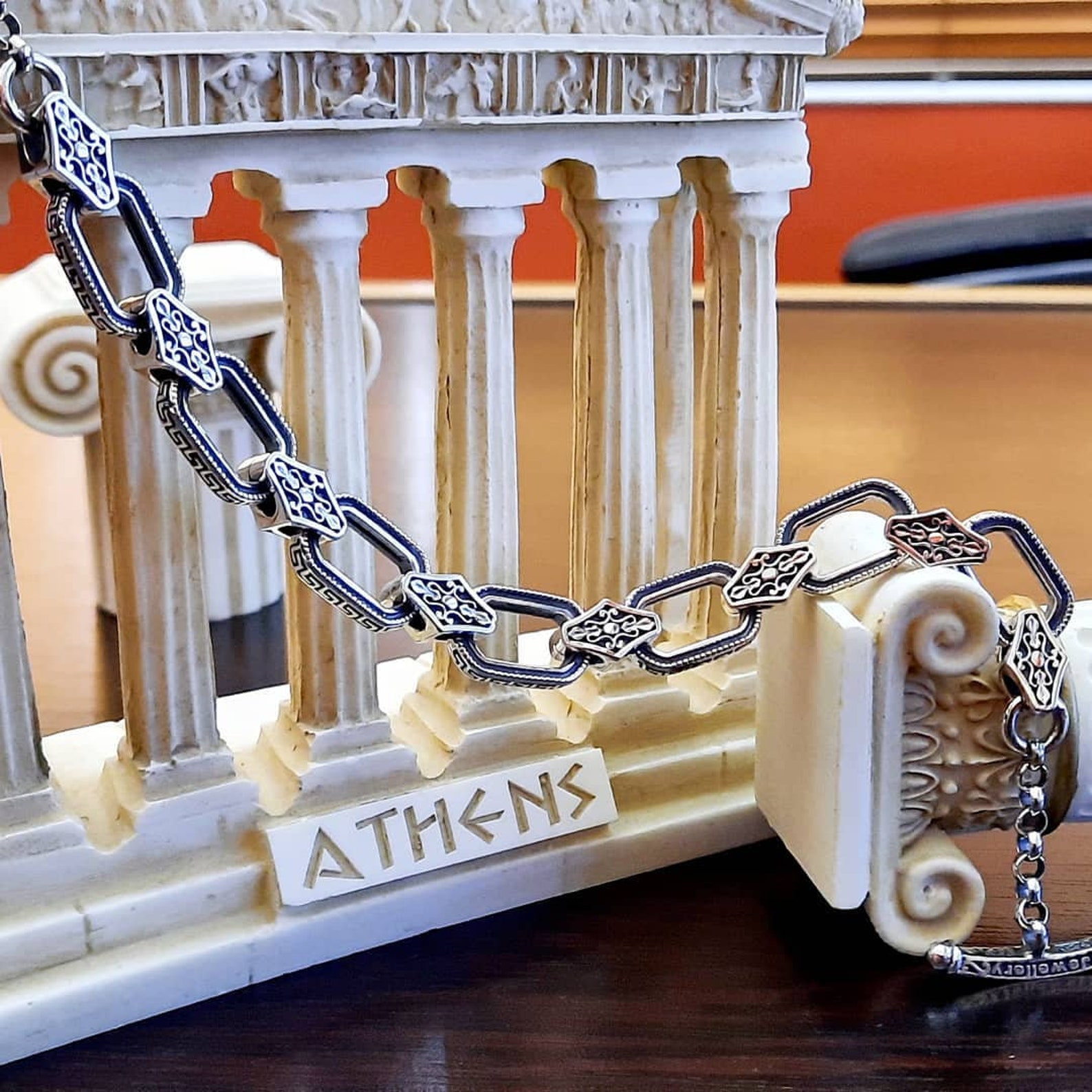 Ancient Greek Design, Handcrafted, Sterling Silver Bracelet With ...