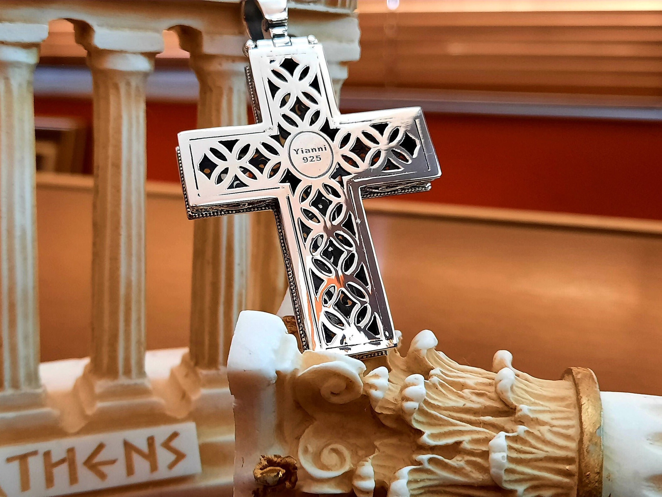 Handmade Byzantine Orthodox Cross Pendant Silver 925/big - Etsy