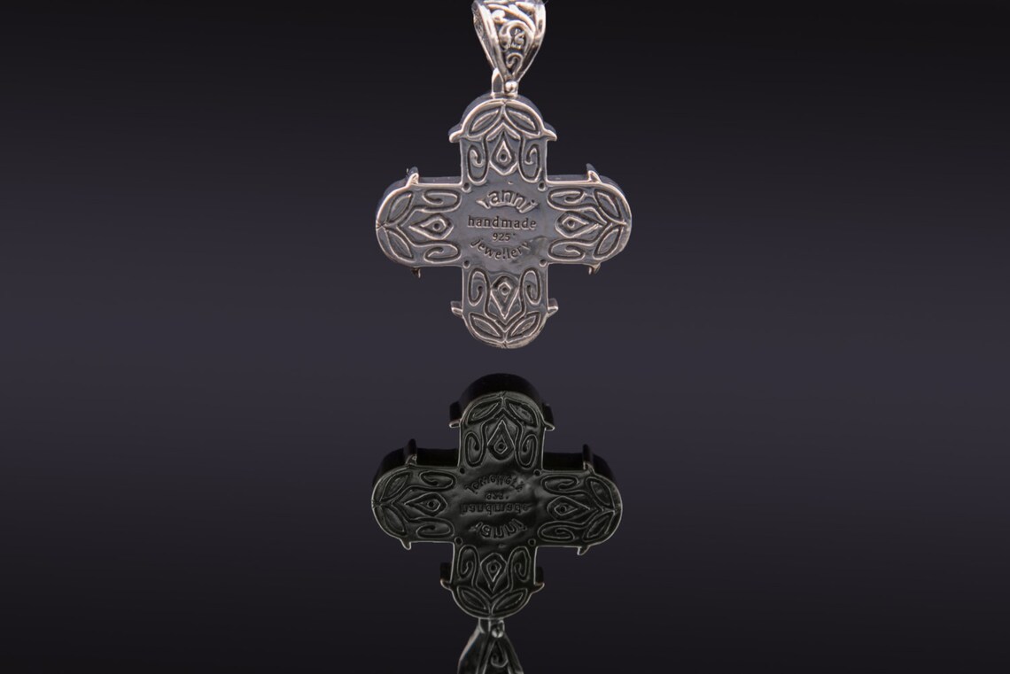 Handcrafted Sterling Silver Cross Pendant Byzantine Design - Etsy