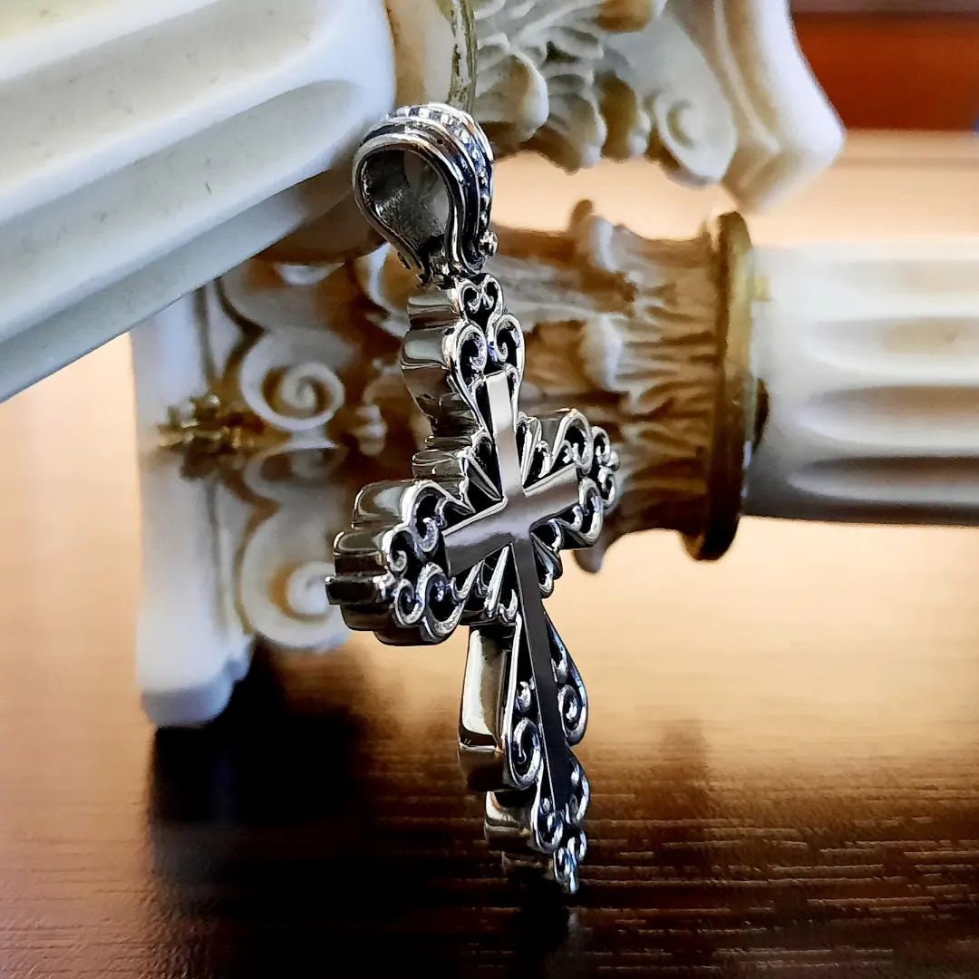 Sterling Silver Byzantine Pendant - Handcrafted Orthodox Design, 925 ...