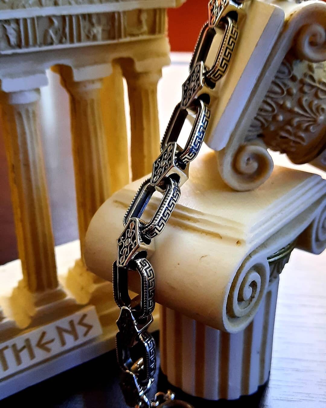 Ancient Greek Design, Handcrafted, Sterling Silver Bracelet With ...