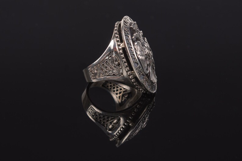 Double Headed Imperial Eagle Ring Byzantine Ring Palaiologos - Etsy