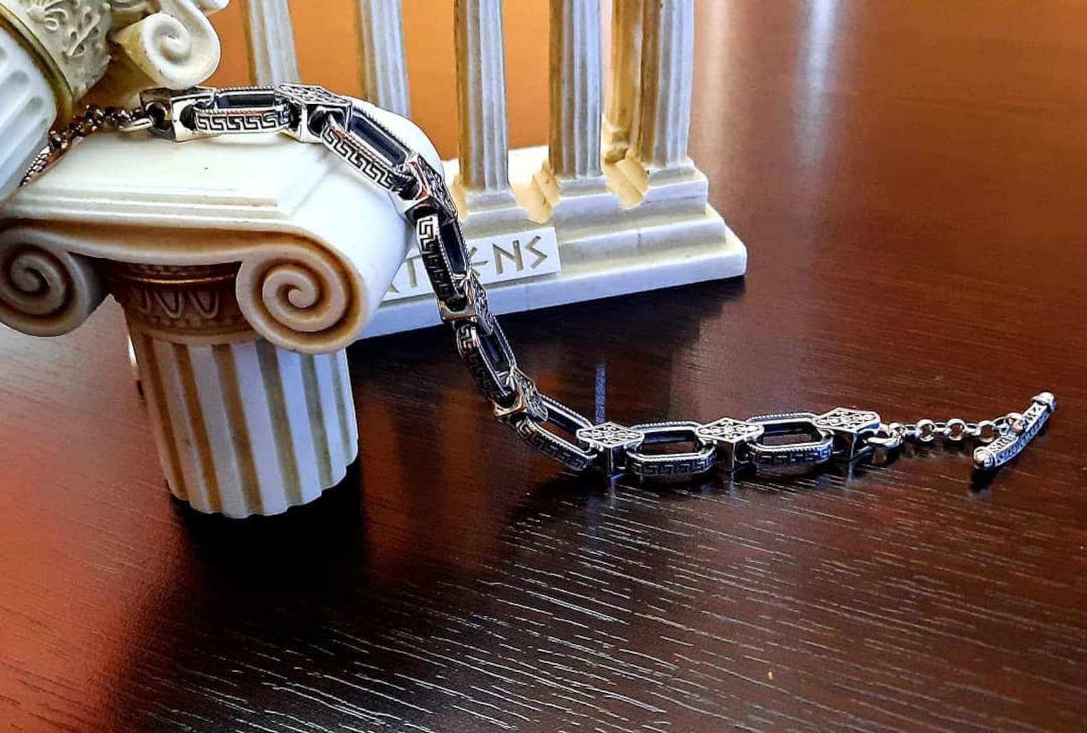 Ancient Greek Design, Handcrafted, Sterling Silver Bracelet With ...