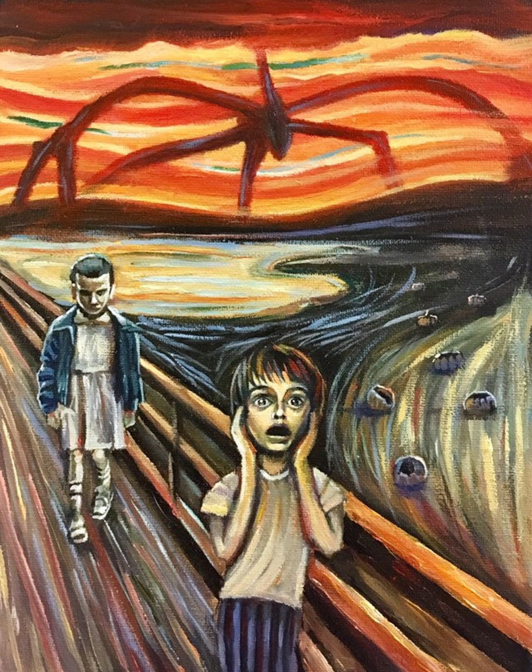Scream Stranger Things Parody Art - Etsy