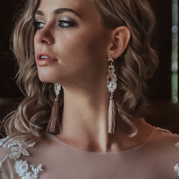 Boho Bridal Earrings - Etsy