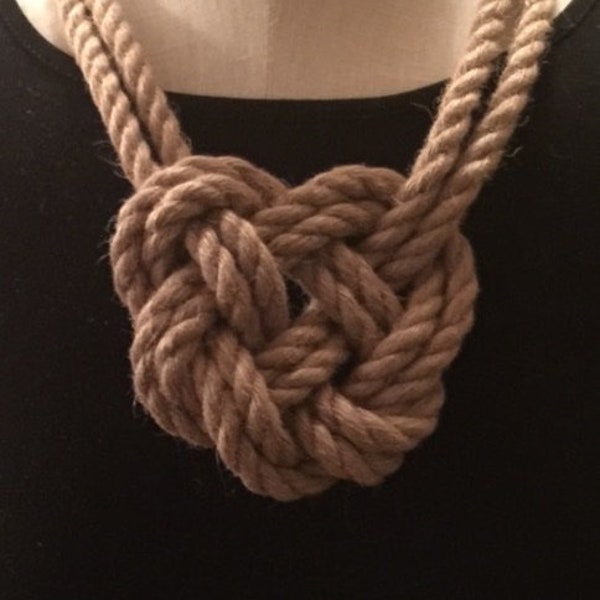 Knot Rope Necklace - Etsy