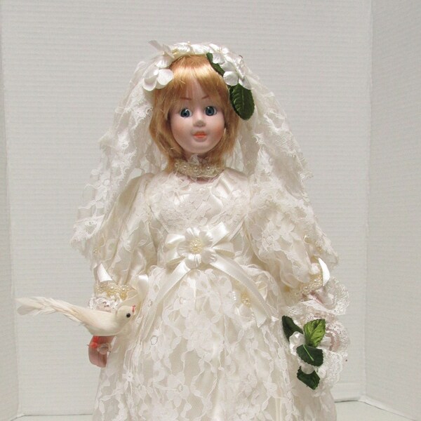 Porcelain Bride Doll - Etsy