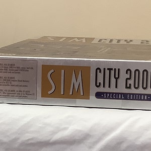 Vintage Simcity 2000 Special Edition PC Game and Manuals windows 95 ...