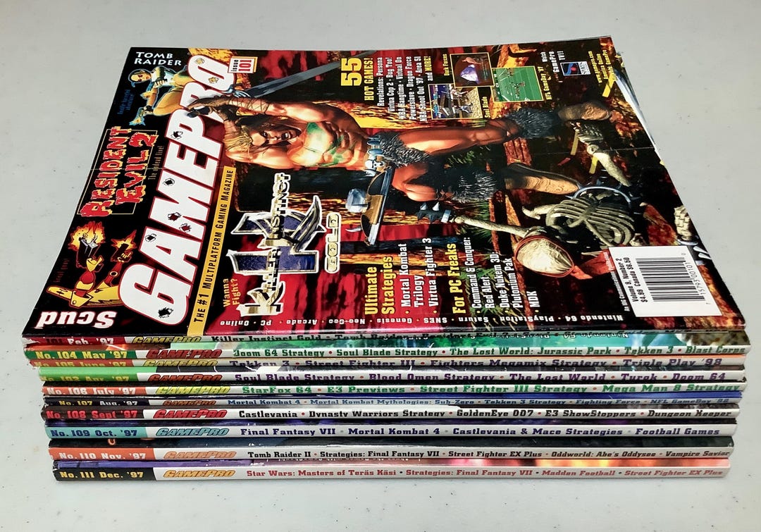 Vintage Gamepro Gaming Magazines From 1997: February (issue 101 ...