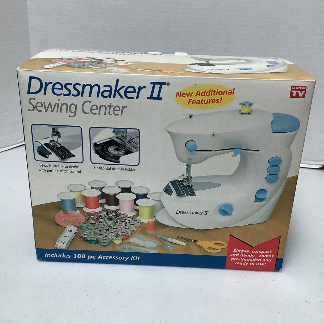 Dressmaker 11 Sewing Center Portable Sewing Machine and Accessory Kit ...