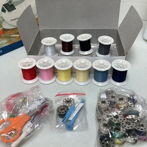 Dressmaker 11 Sewing Center Portable Sewing Machine and Accessory Kit ...