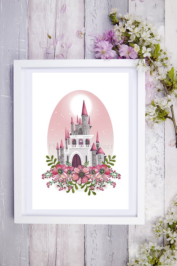 Giclée Prints Magical Fantasy Kingdom Fairy Tale Castle Art Print Ready ...