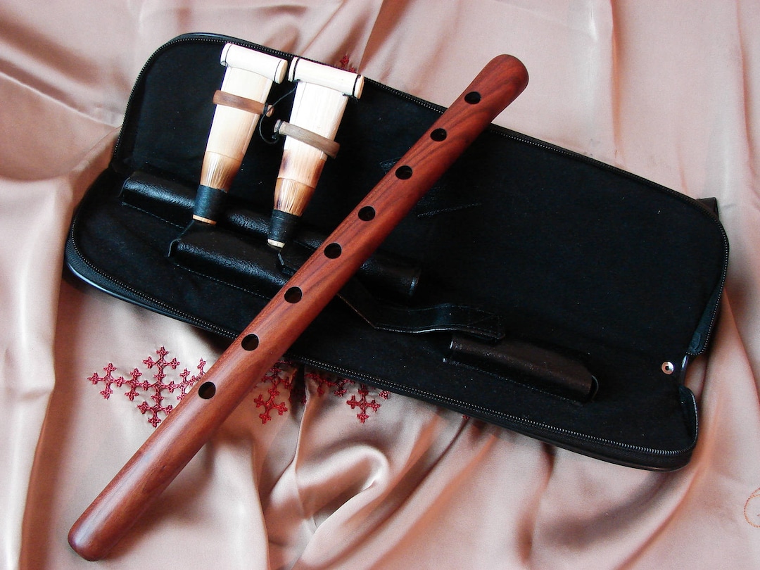 Armenian Professional Duduk Apricot Wood in Hard Case, Musical ...