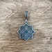 Pendant Eight Pointed Star and Wheel of Eternity Sterling Silver 925 ...