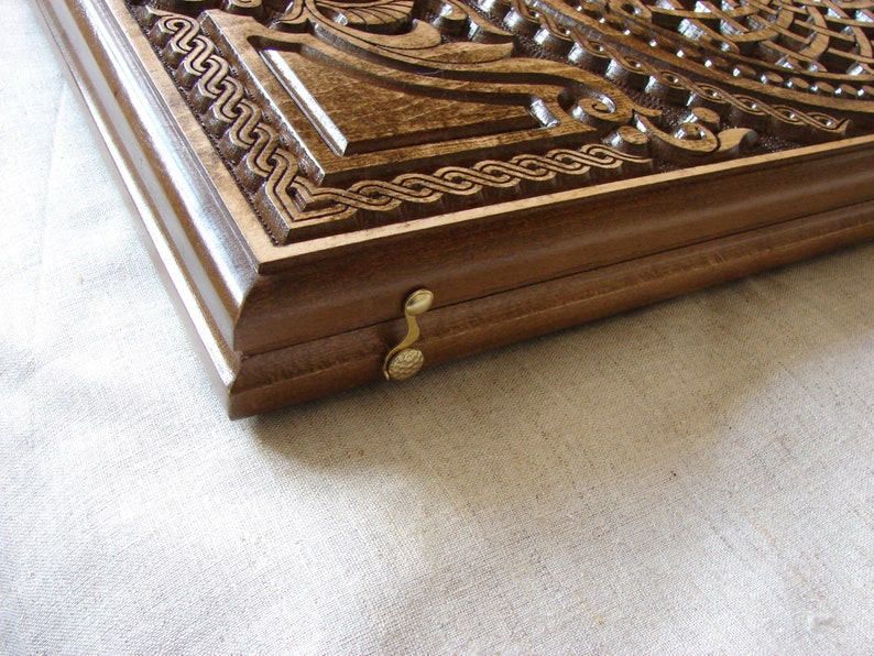 Armenian Handmade Backgammon Natural Wood Hand Carved Board | Etsy