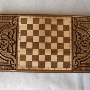 Armenian Handmade Backgammon, Natural Wood, Hand Carved Board Game ...