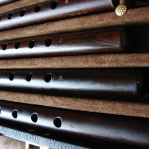 Set of 5 Armenian Professional Duduk in Wooden Hard Case, Duduk ...