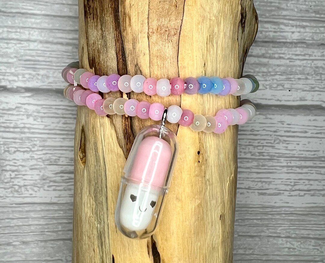 Pastel Friendship Bracelet Set, Eclectic Bracelets, Handmade Beaded ...