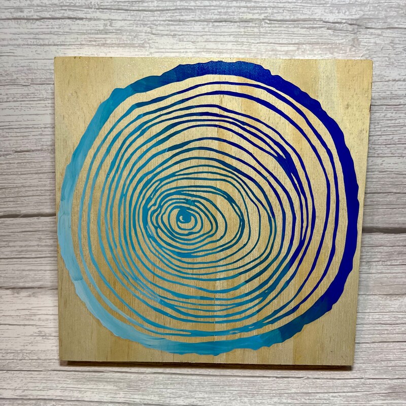 Painted Tree Rings - Etsy
