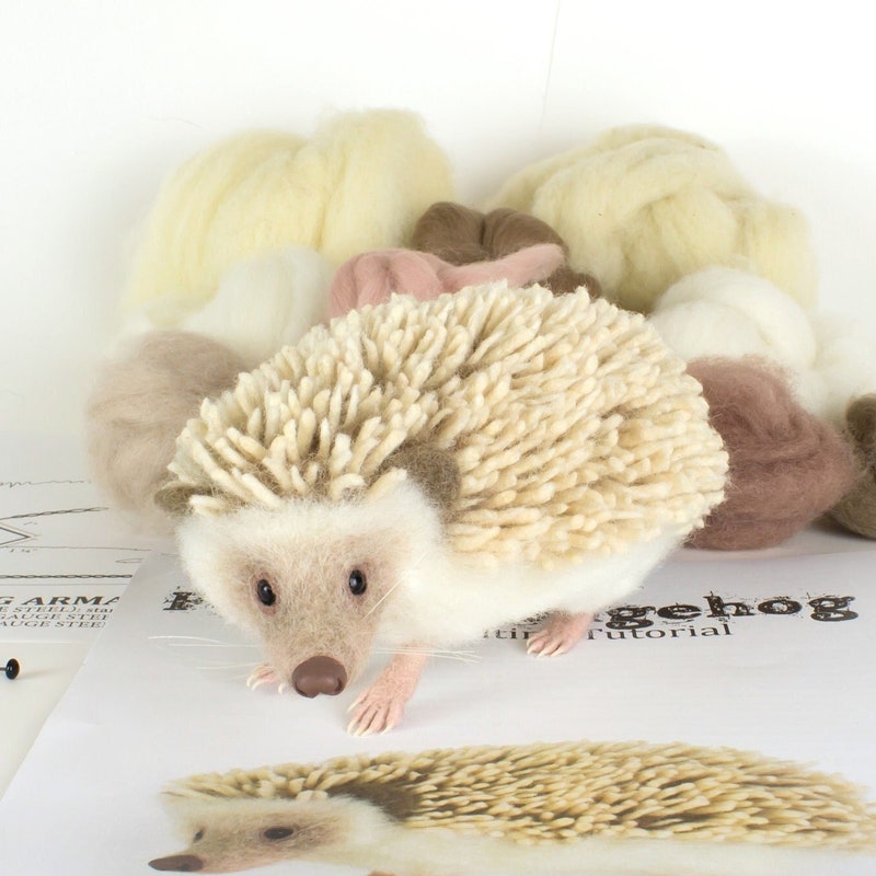 Needle Felt Hedgehog - Etsy