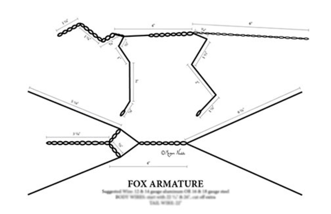 Armature Guide: Fox - Etsy