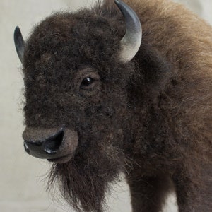 Made to Order Needle Felted Bison: Custom Needle Felted Animal ...