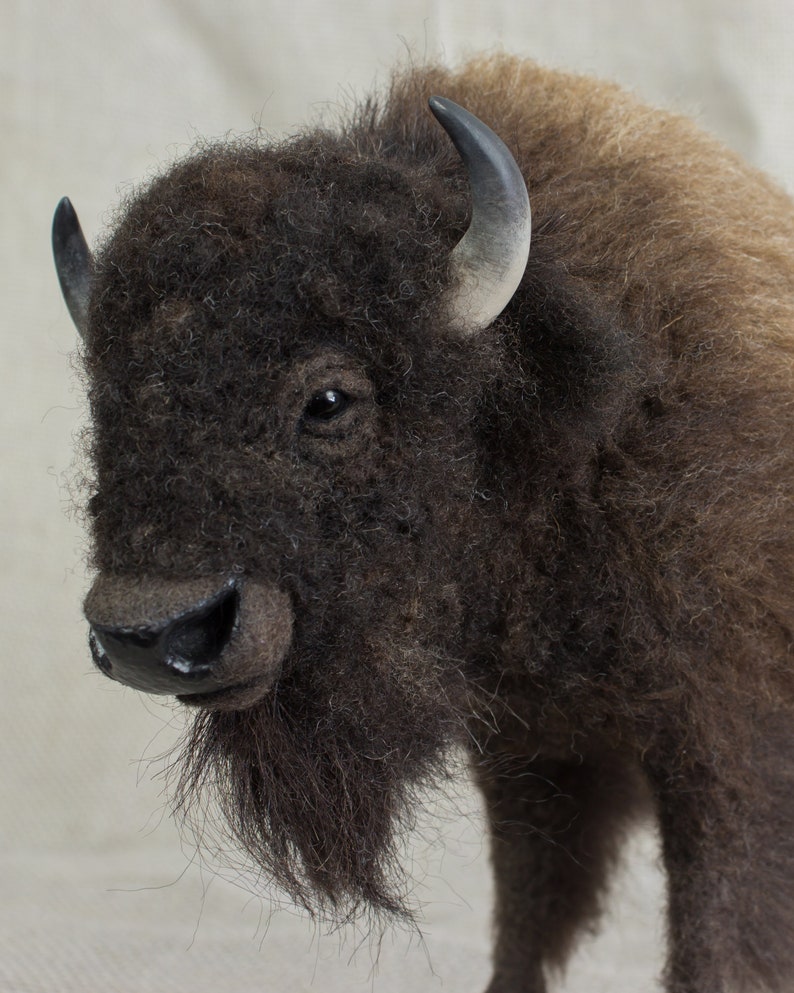 Made to Order Needle Felted Bison: Custom Needle Felted Animal ...