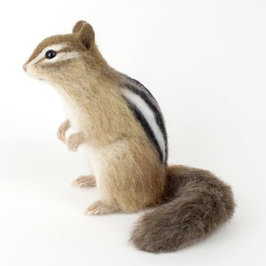 Needle Felted Chipmunk Kit and Tutorial - Etsy