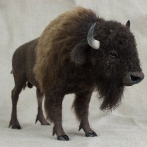 Made to Order Needle Felted Bison: Custom Needle Felted Animal ...