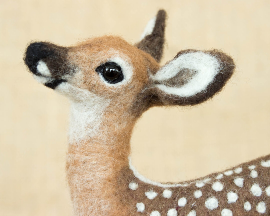 Made to Order Needle Felted Deer Fawn: Custom Needle Felted Animal Sculpture - Etsy