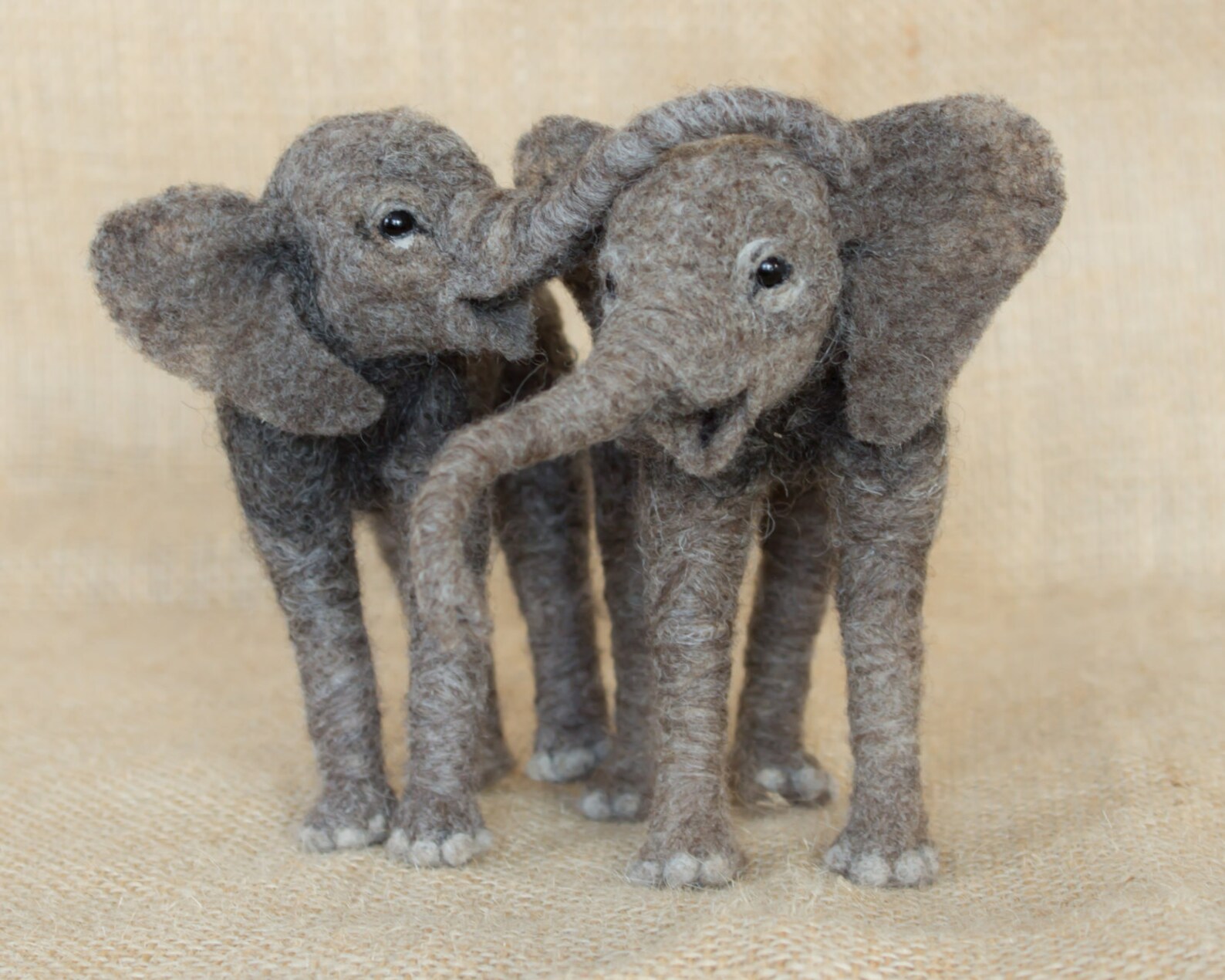 Made to Order Needle Felted African Elephant Calf: Custom | Etsy