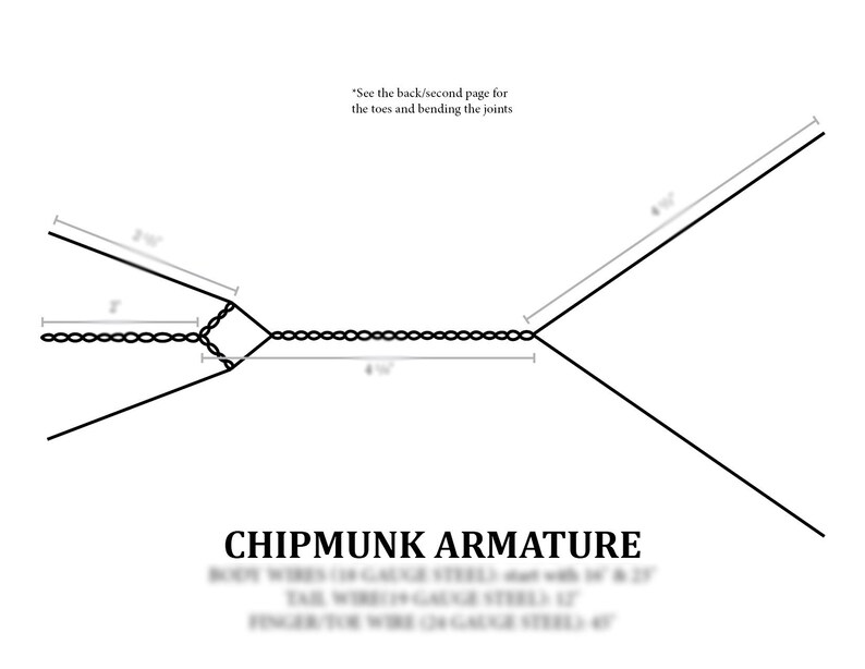 Armature Guide: Chipmunk - Etsy