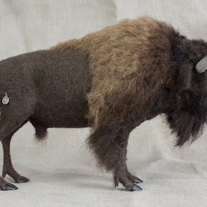 Made to Order Needle Felted Bison: Custom Needle Felted Animal ...