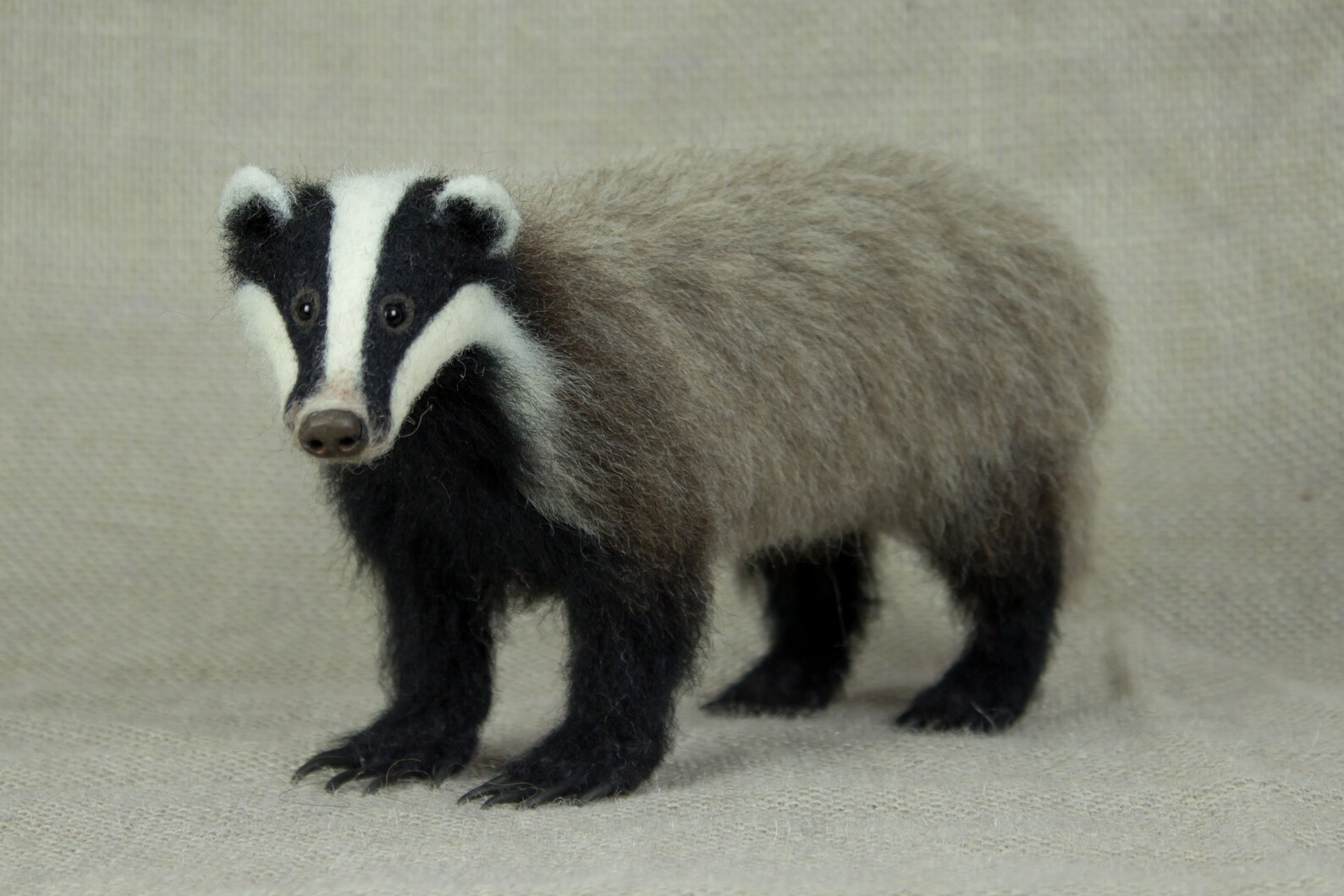 Made to Order Needle Felted Badger: Custom Needle Felted Animal ...