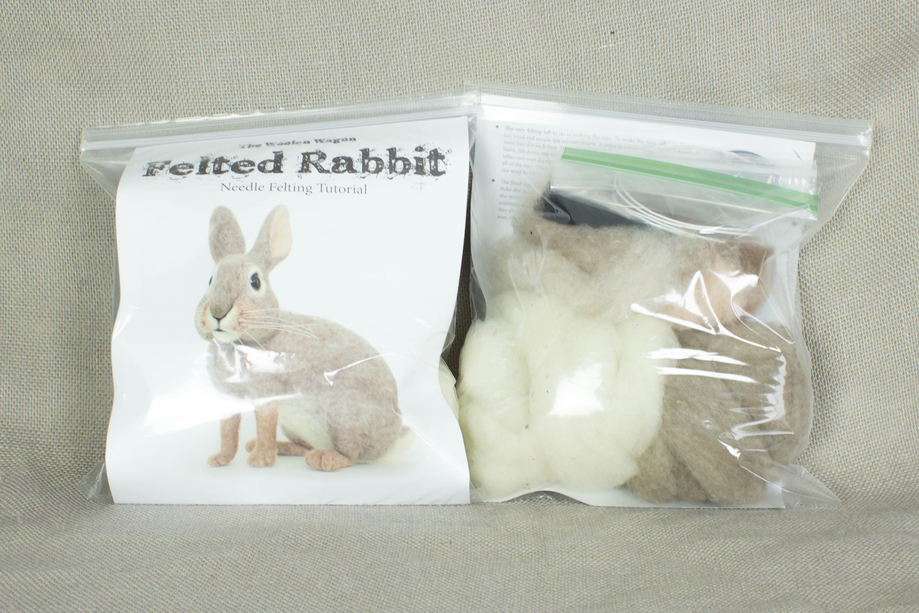 Needle Felted Rabbit Kit and Tutorial - Etsy