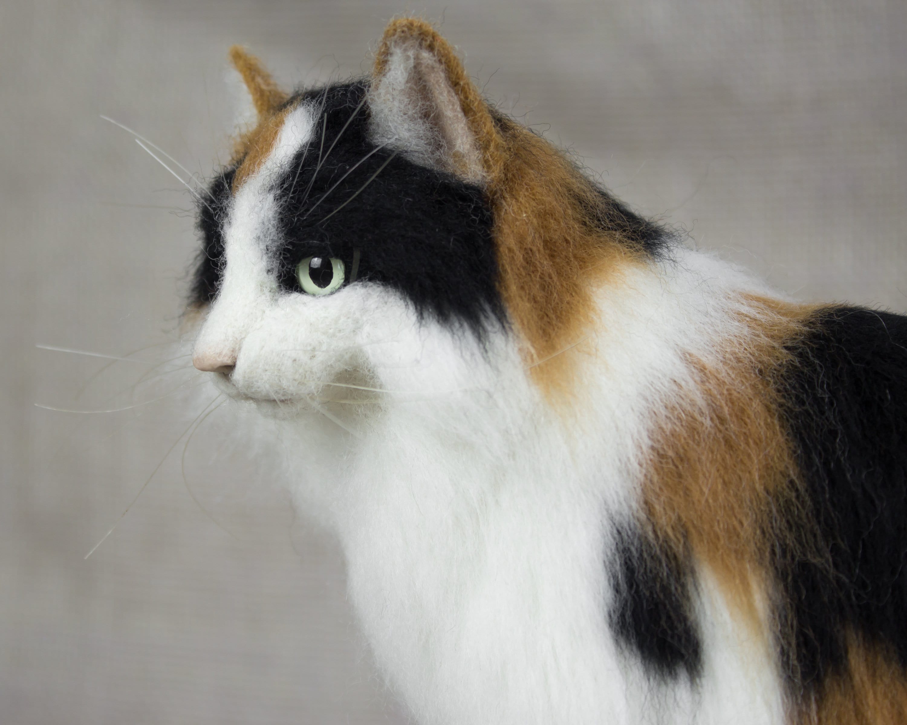 Made to Order Needle Felted Cat: Custom Needle Felted Animal Sculpture ...