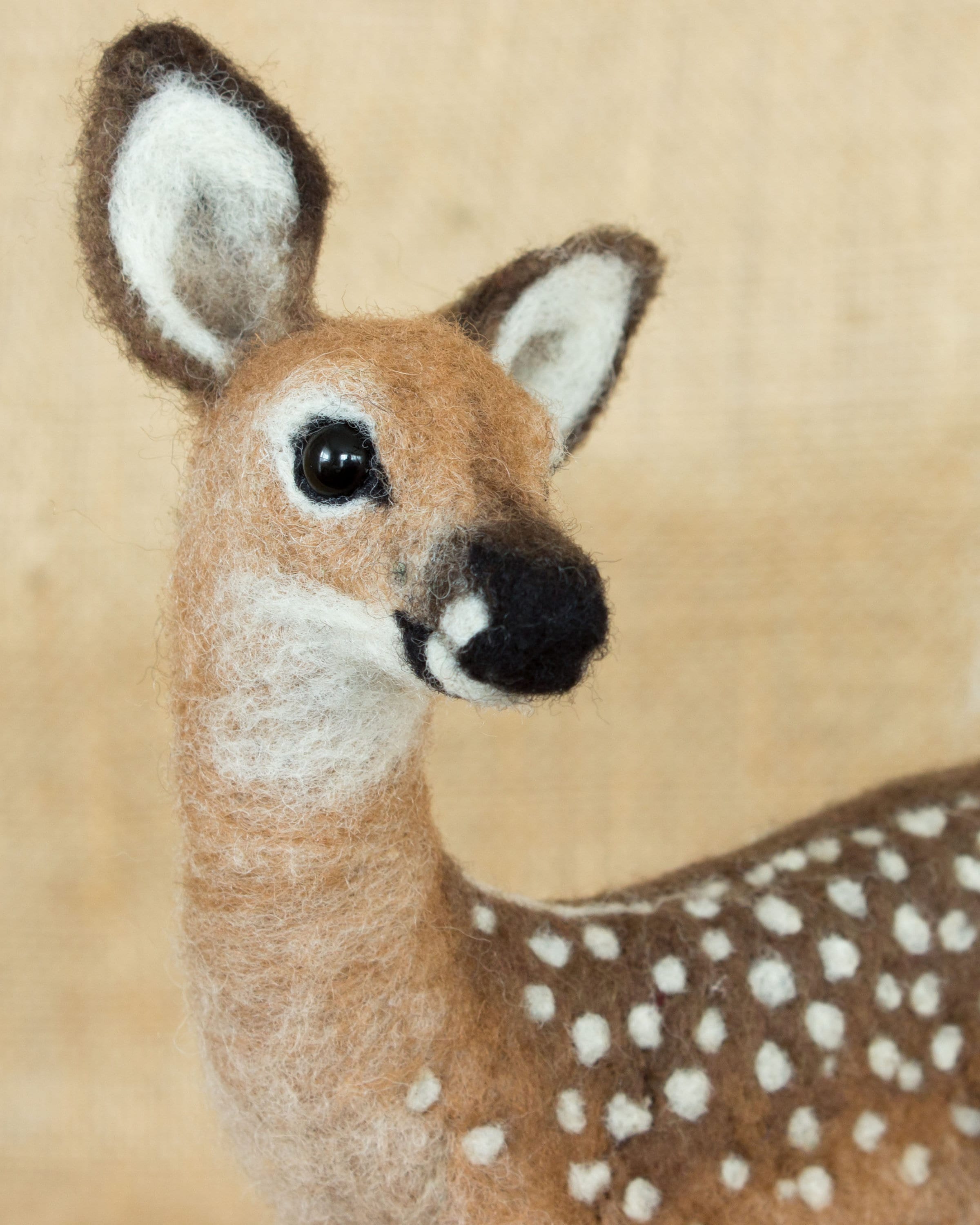 Made to Order Needle Felted Deer Fawn: Custom Needle Felted Animal Sculpture - Etsy UK