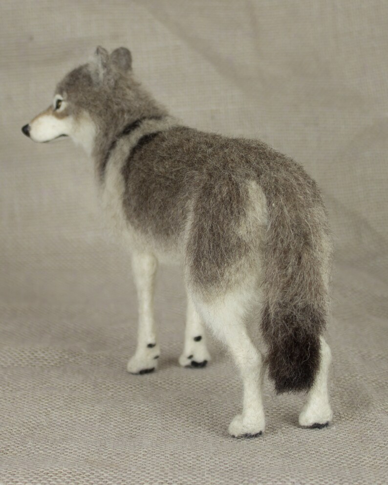 Made to Order Needle Felted Wolf: Custom Needle Felted Animal Sculpture ...