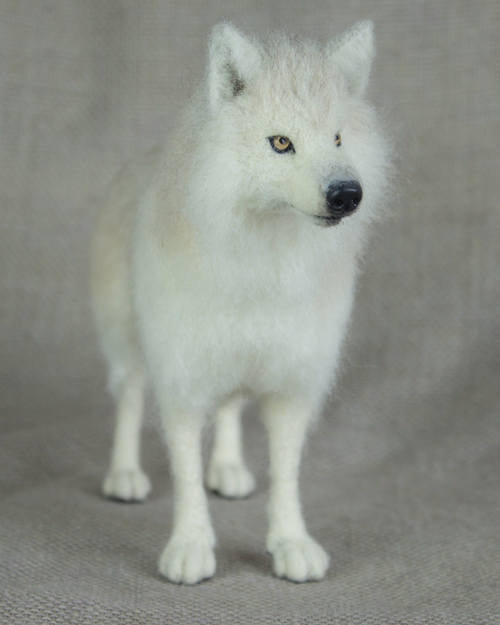 Made to Order Needle Felted Wolf: Custom Needle Felted Animal Sculpture ...