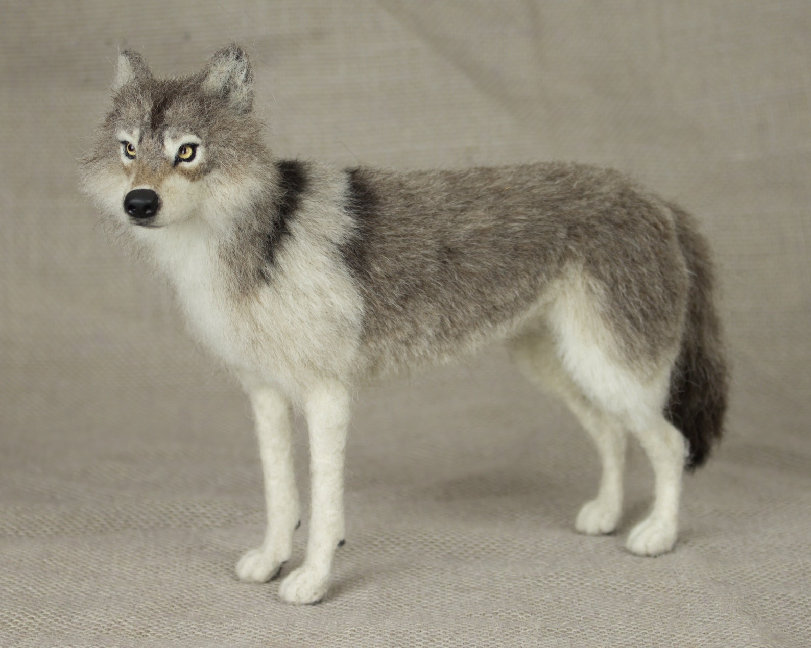 Made to Order Needle Felted Wolf: Custom Needle Felted Animal Sculpture ...