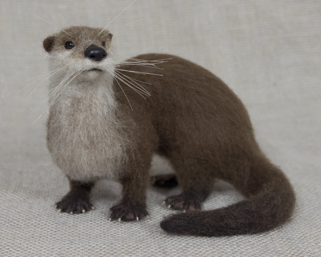 Made to Order Needle Felted River Otter: Custom Needle Felted Animal ...