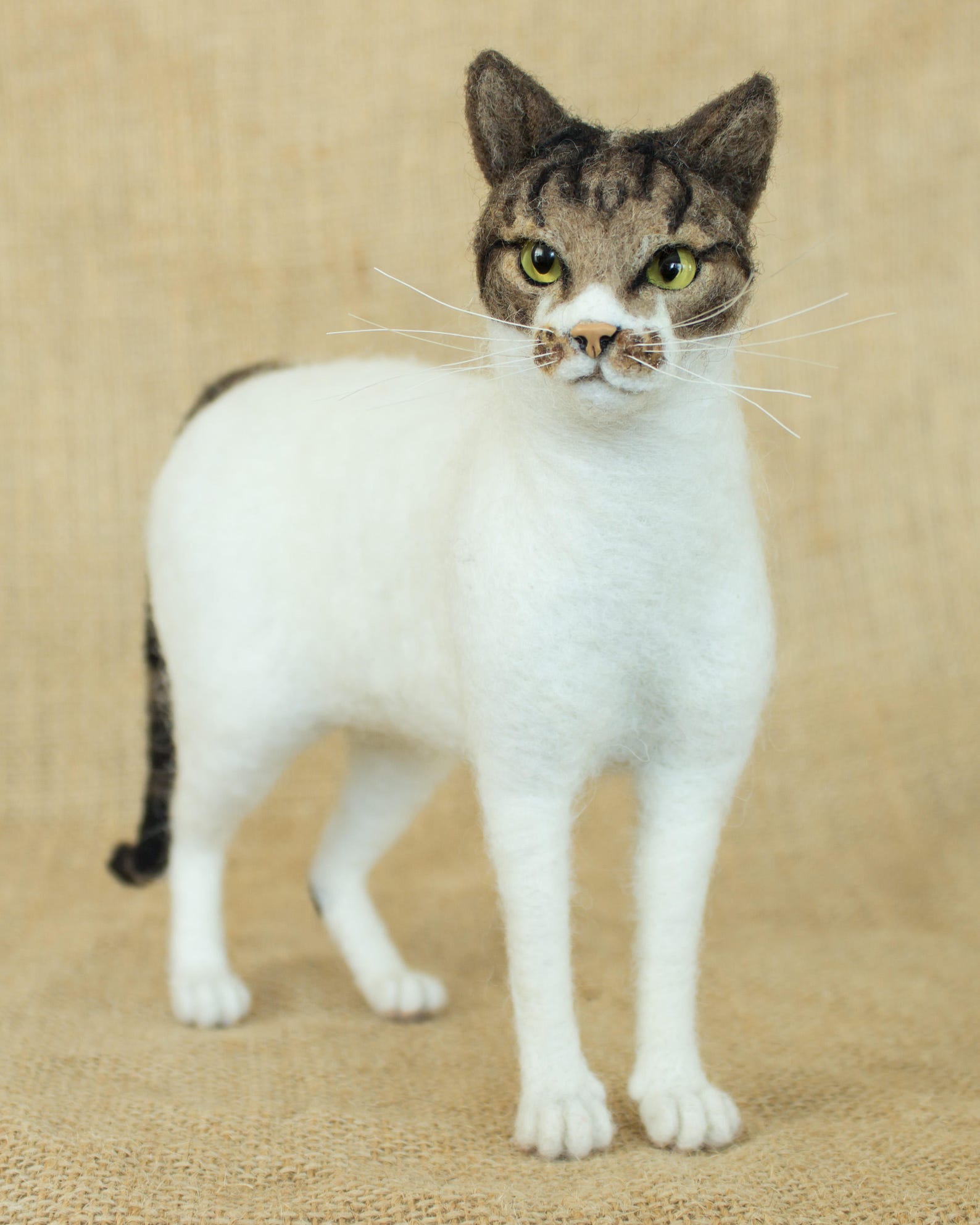 Made to Order Needle Felted Cat: Custom Needle Felted Animal Sculpture ...