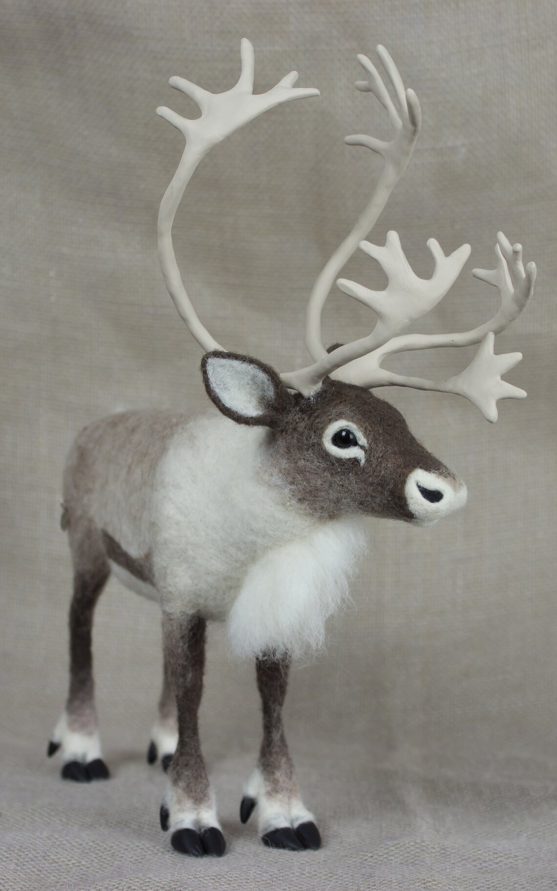 Made to Order Needle Felted Reindeer / Caribou: Custom Needle - Etsy