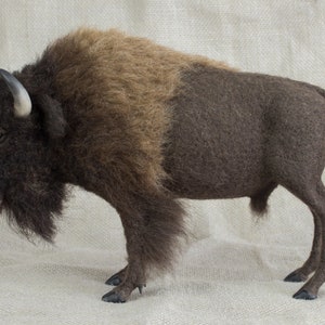 Made to Order Needle Felted Bison: Custom Needle Felted Animal ...