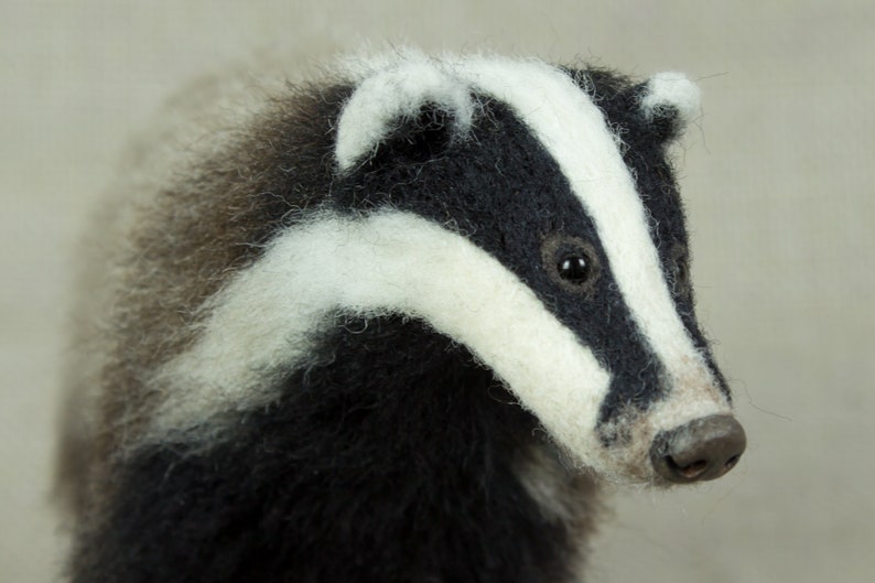 Made to Order Needle Felted Badger: Custom needle felted | Etsy